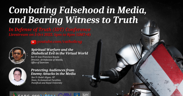 Singapore Archdiocese will live stream FABC-OSC's October 5 Truth Forum ...