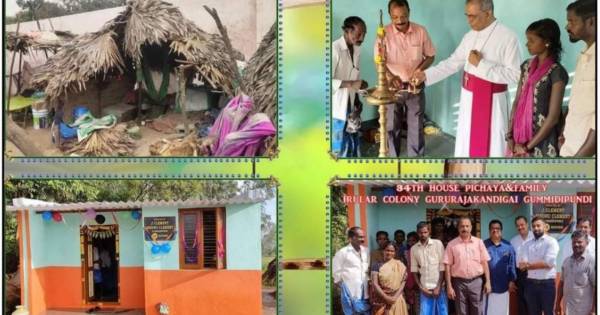 Indian Catholic construct 38 homes for destitute | RVA