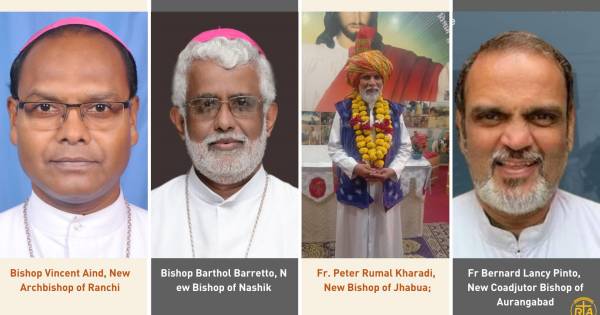 Pope names four new prelates for India | RVA