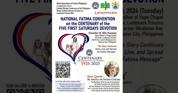 National Fatima convention marks Centenary of the five first Saturdays Devotion in Philippines | RVA